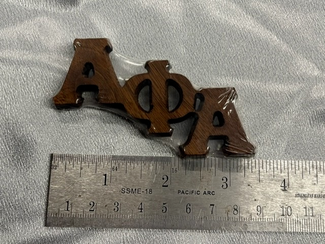 Vintage Old School Alpha Phi Alpha Large Wood Pin 1 1/8" Tall NEW | eBay