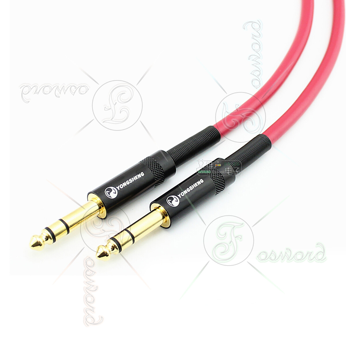 AUX CABLE 6.5MM JACK AUDIO CABLE MALE TO MALE HEADPHONE LEAD FOR CAR ...