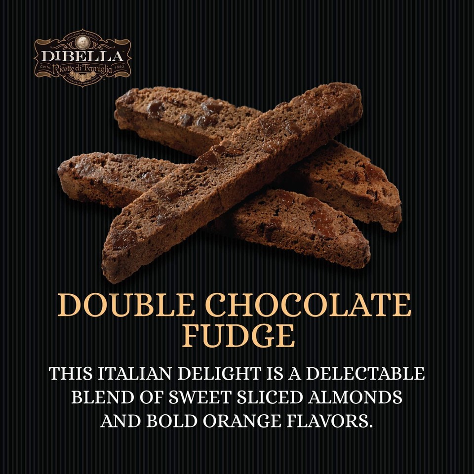 DiBella Biscotti Cookies –Double Chocolate Fudge, 6-Count 1-Pack | eBay