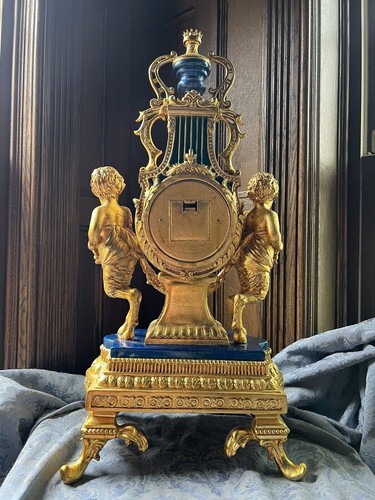 Vintage Louis XV Baroque Mantel Clock W/ Faun Putti Reproduction | eBay
