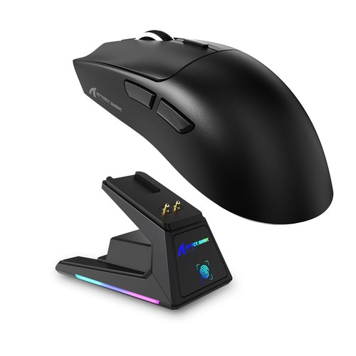 ATTACK SHARK X1 Wireless Gaming Mouse with RGB Charging Dock, PAW3395 ...