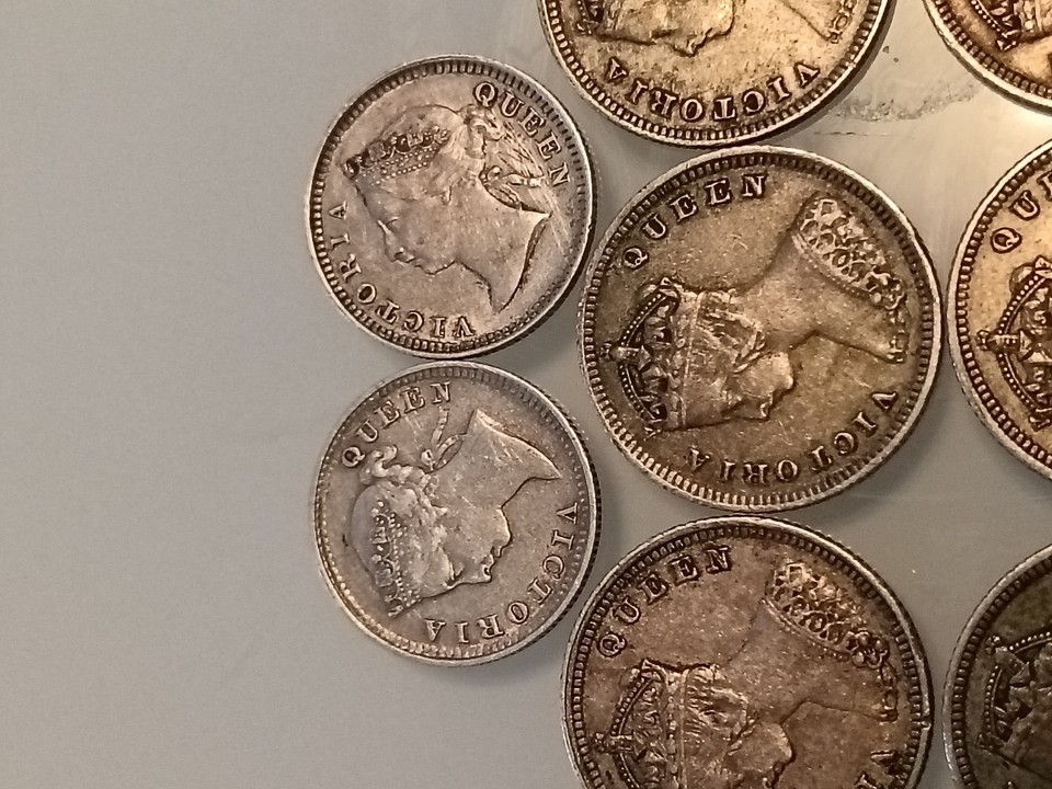 10 cents 6 pieces and 5 cents 2 pieces Hong Kong silver | eBay