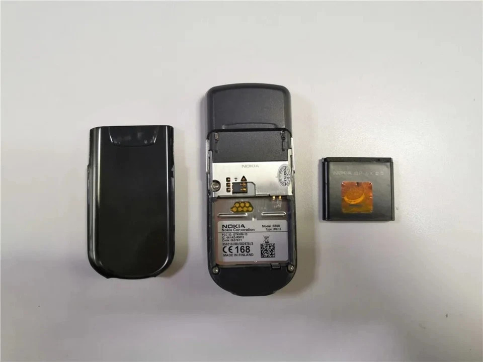 MINT COND Nokia 8800 Silver(Unlocked) Classic Bluetooth Mobile Cell ...