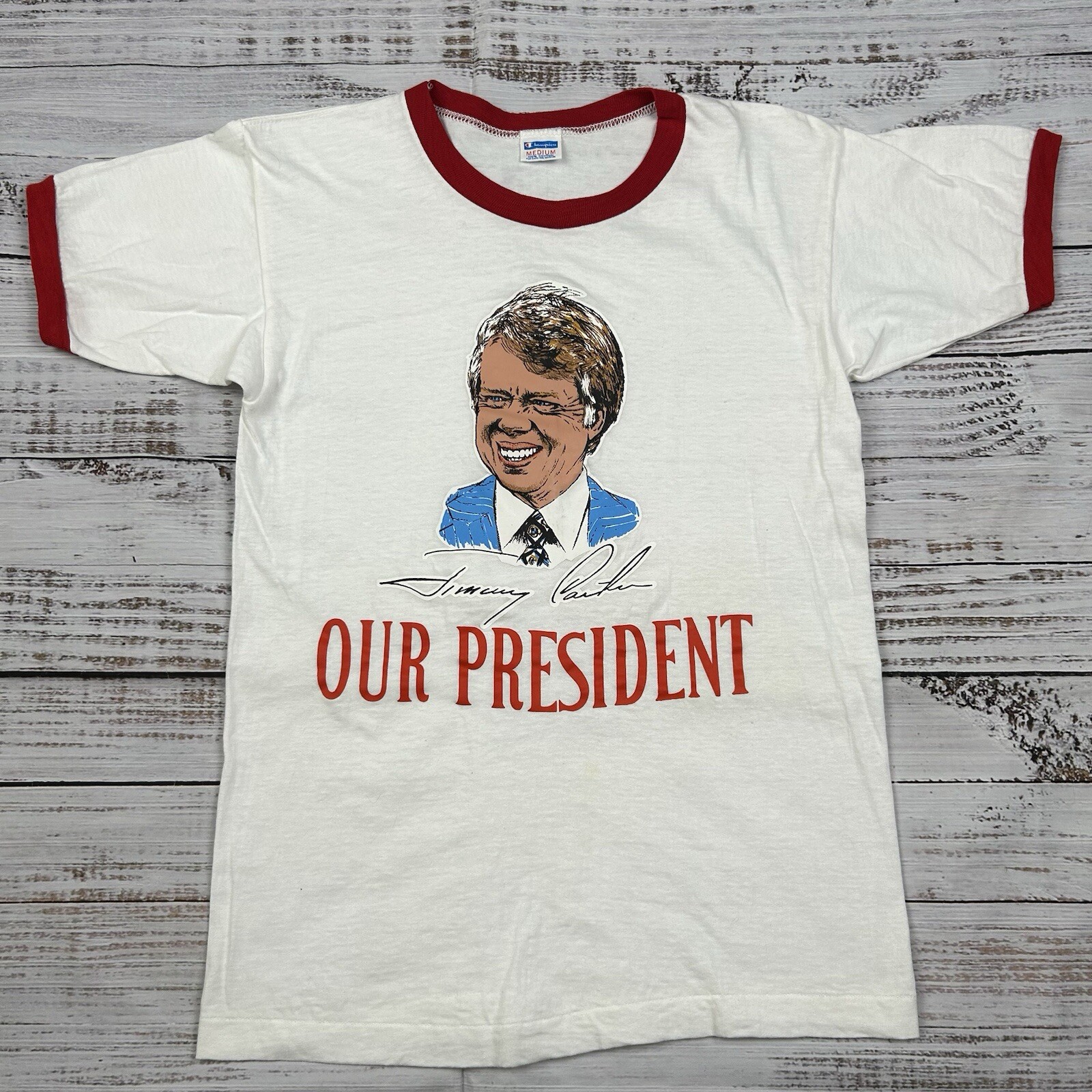 Vintage 1970s Jimmy Carter Our President Graphic Elec… - Gem