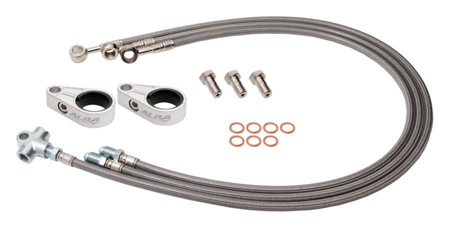 TRX 400EX A Arms +2 +0 Chromoly Adjustable Brake lines Clamps by Alba ...