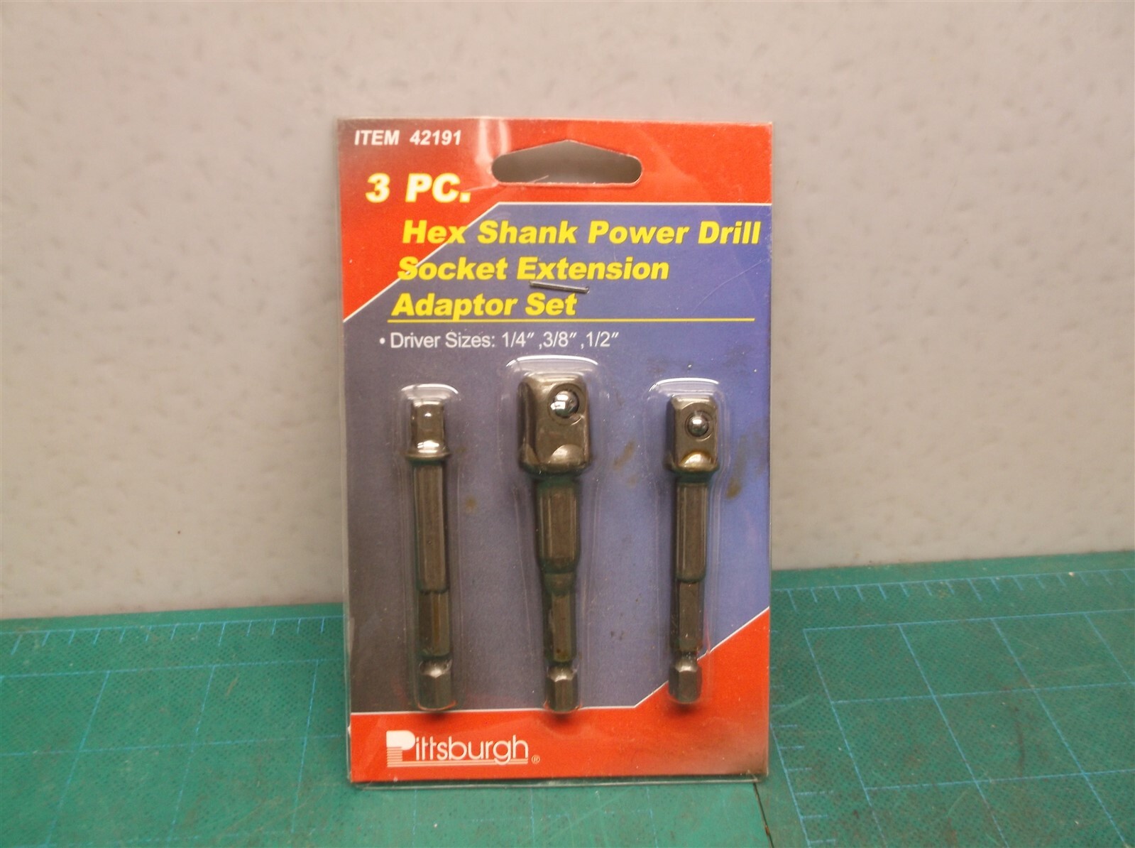 3pc. Hex Drill Socket Adapter Set 42191 NEW Harbor Freight | eBay