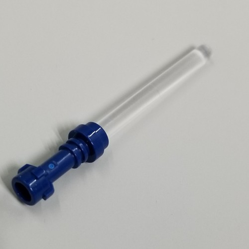 Lego Star Wars - Trans Clear Lightsaber with Dark Blue Hilt - NEW | eBay