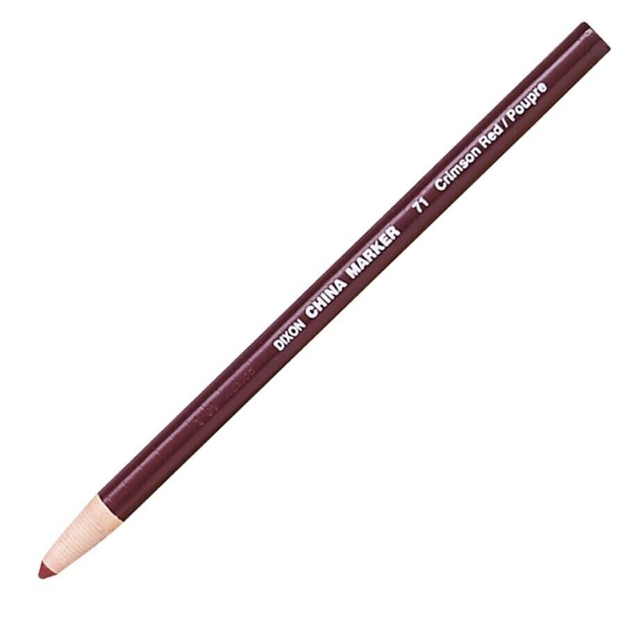 Dixon Ticonderoga Phano China Markers Crimson Red 1 Dozen 00071 | eBay
