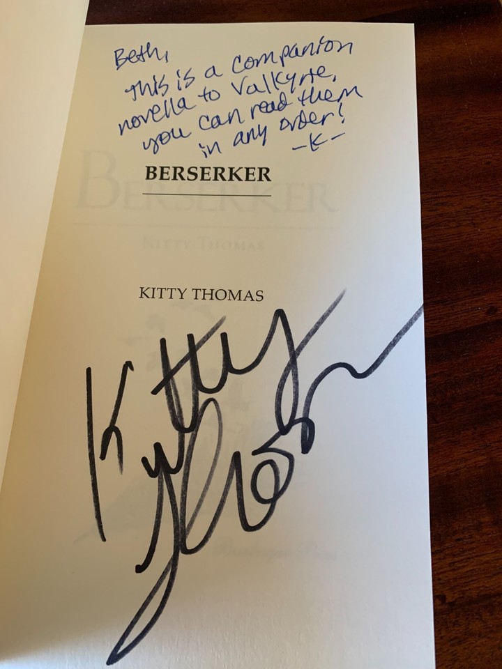 Berserker by Kitty Thomas (Paperback) New - Signed By Author | eBay