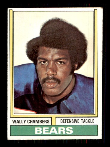 1974 Football Topps Wally Chambers Chicago Bears #474 | eBay