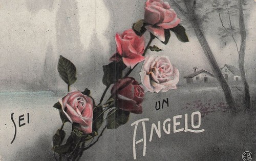 CP EPAISSE SEI UN ANGELO - ROSES | eBay