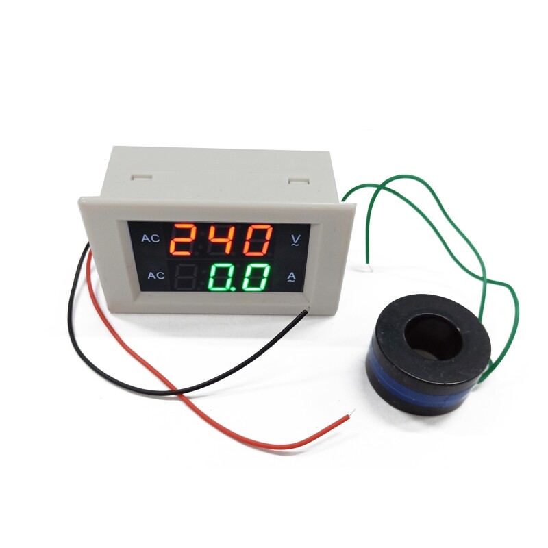 AC Current Voltage Amperage Power Panel Meter Digital Display Ammeter ...