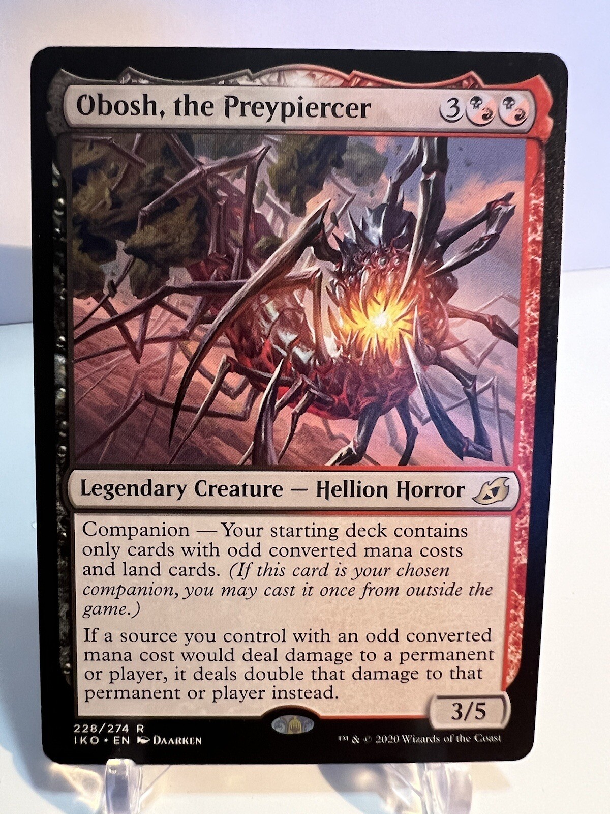 MTG Obosh, the Preypiercer Ikoria: Lair of Behemoths 228/274 Rare ...