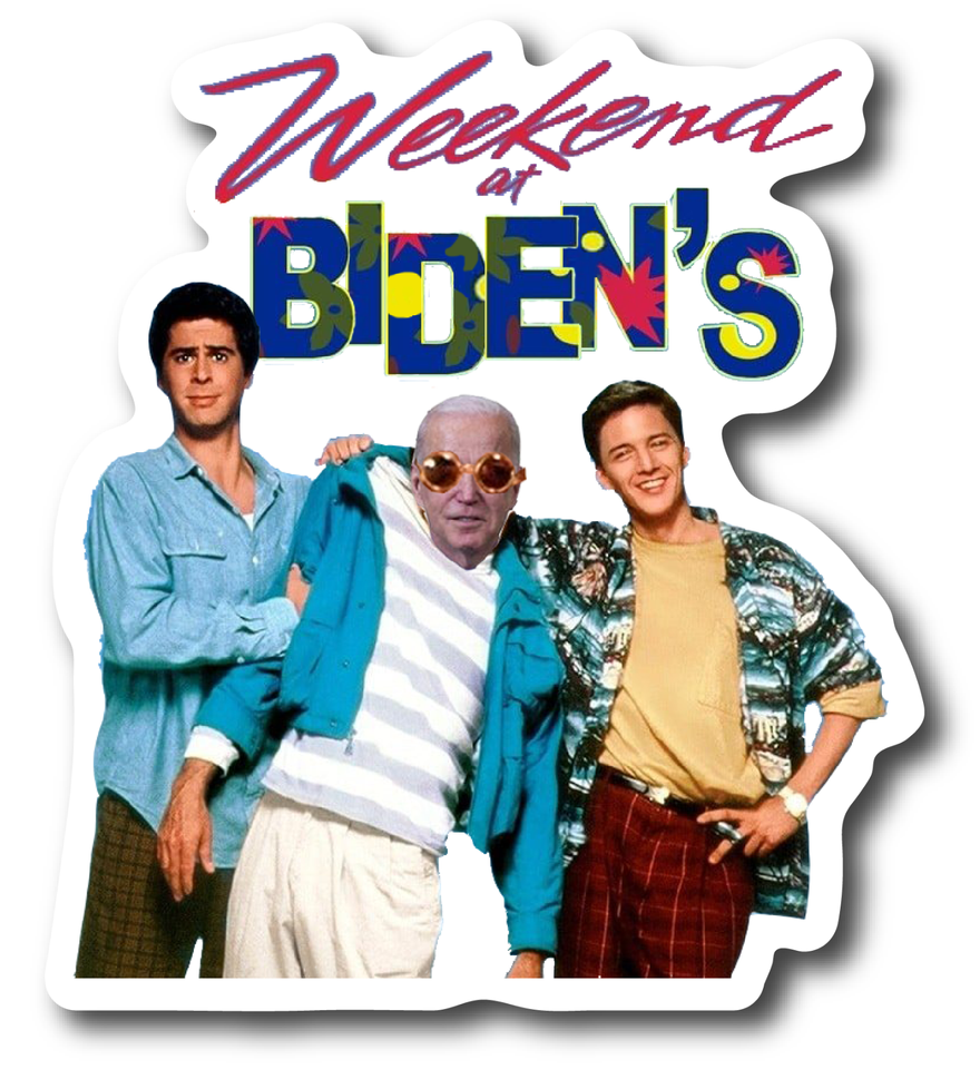 TRUMP 2024 STICKER WEEKEND AT BIDEN'S DECAL BUMPER ELECTION 5.5-INCH BY ...