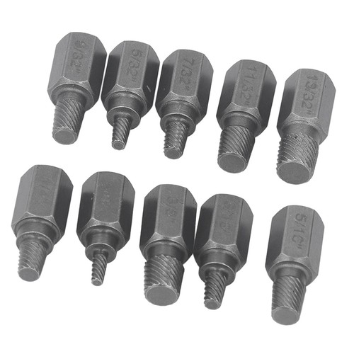 10Pcs/set Damaged Screw Extractor Hex Bolt Stud Remover Removal Tool ...