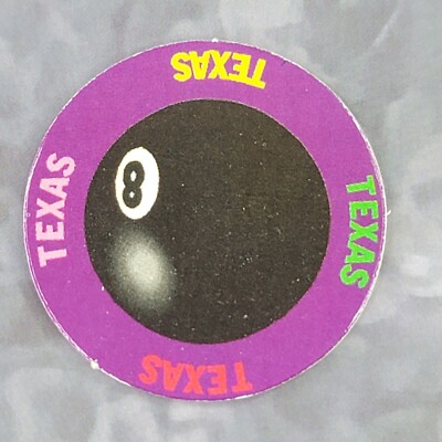 POG Milkcap Vintage 90's Retro -Texas 8 Ball | eBay