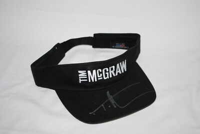 Tim McGraw Autographed Black Visor by Cap America | eBay
