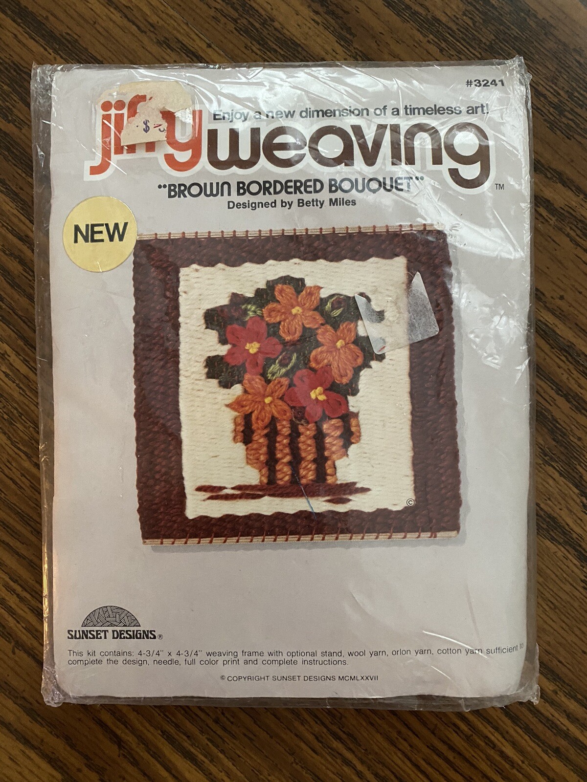 Vintage JIFFY WEAVING KIT BOHO GALLERY WALL 1970s Art Kit #3241 NEW ...