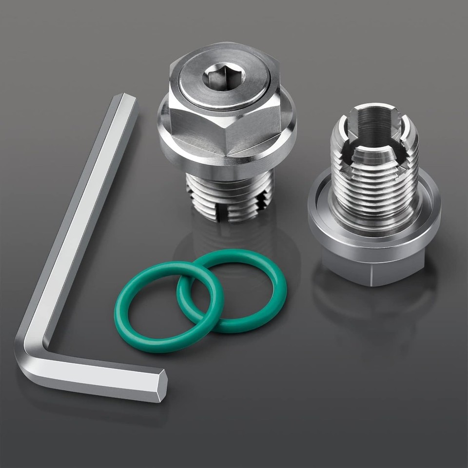 1/2-20 Double Oversize Oil Drain Plug Repair Kit - Stainless Steel | eBay