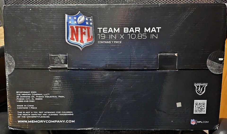Chicago Bears NFL Team Logo Rubber Bar Mat NIB | eBay