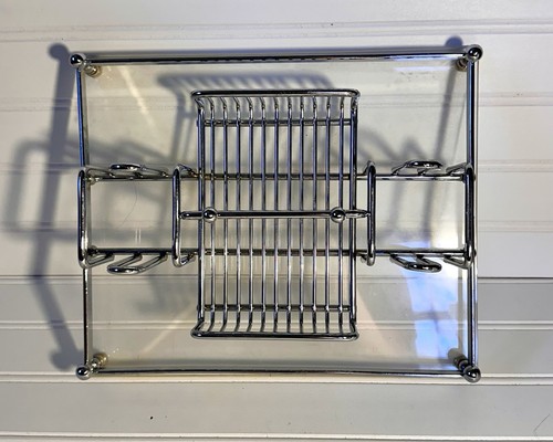 Vintage Oneida Silverware Silver plate Buffet Caddy w/Lucite Base | eBay