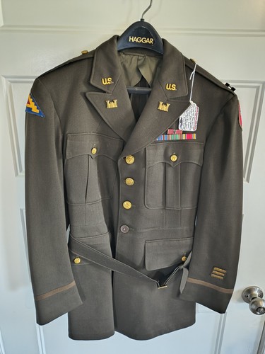 Vintage WW2 US Army Corps Engineer Officers Tunic Named And Dated To ...