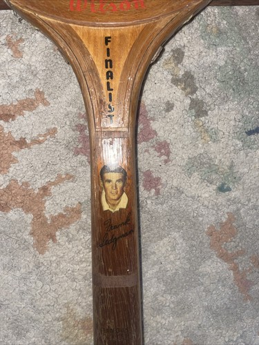 VINTAGE WILSON "FRANK SEDGMAN SOUTHERN CROSS" TENNIS RACQUET. ANTIQUE ...