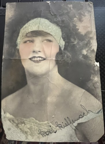 Autographed Hand Color Photo Ringling Brothers Circus HOF Rider Rosie ...