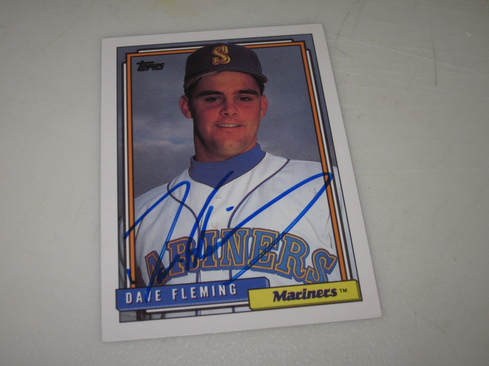 DAVE FLEMING AUTOGRAPHED 1992 TOPPS ROOKIE CARD-RC | eBay