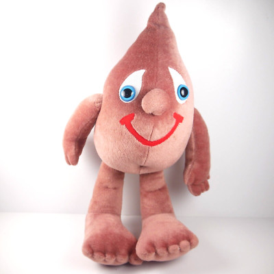 Brown Water Drop Plush 13" Hershey Kiss Droplet Moveable Arms Big Feet ...