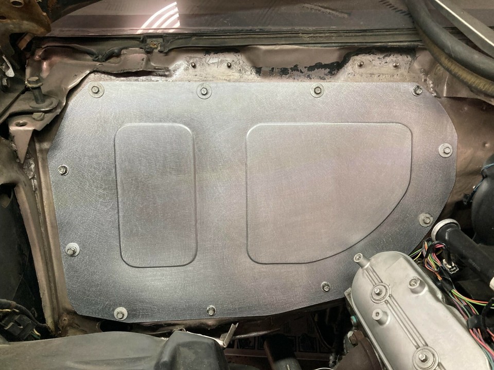 1978-1987 G BODY A/C HEATER BOX FIREWALL DELETE PLATE PANEL COVER BOLT ...