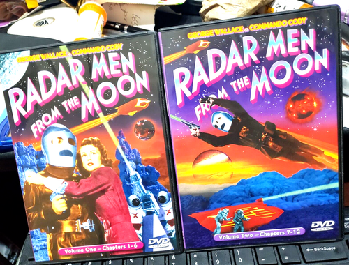 RADAR MEN FROM THE MOON Vol 1& 2 DVD George Wallace Commando Cody case ...