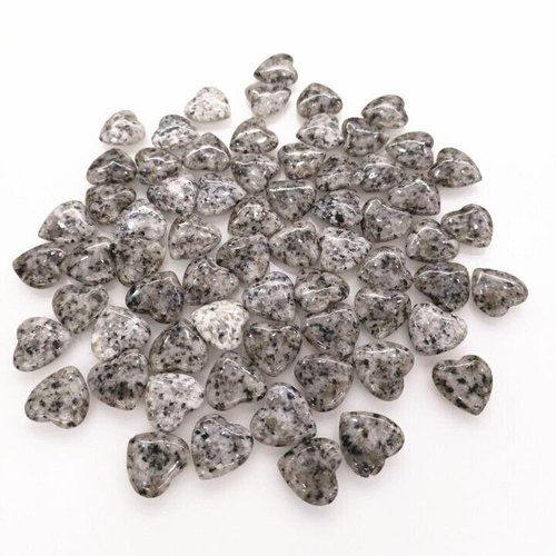 100pcs Natural Pockmarked Stone Healing Heart Gemstone for Home Decor ...