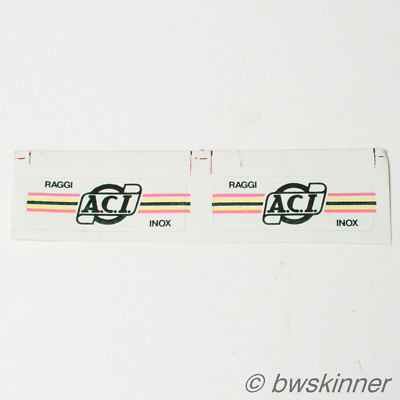 2x ACI Raggi Spokes Rim Sticker / Decal. NOS. | eBay