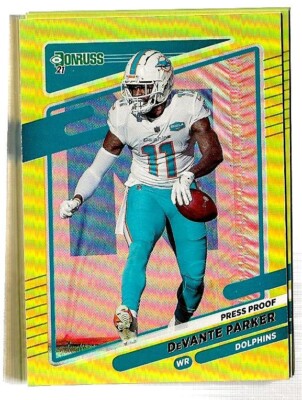 (25) 2021 Donruss Premium GOLD Holo Press Proof #63 DeVANTE PARKER Lot ...