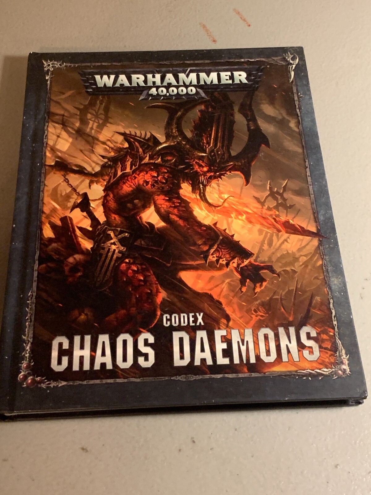 LOT 551 CHAOS DAEMONS WARHAMMER 40K CODEX USED HARD BACK | eBay