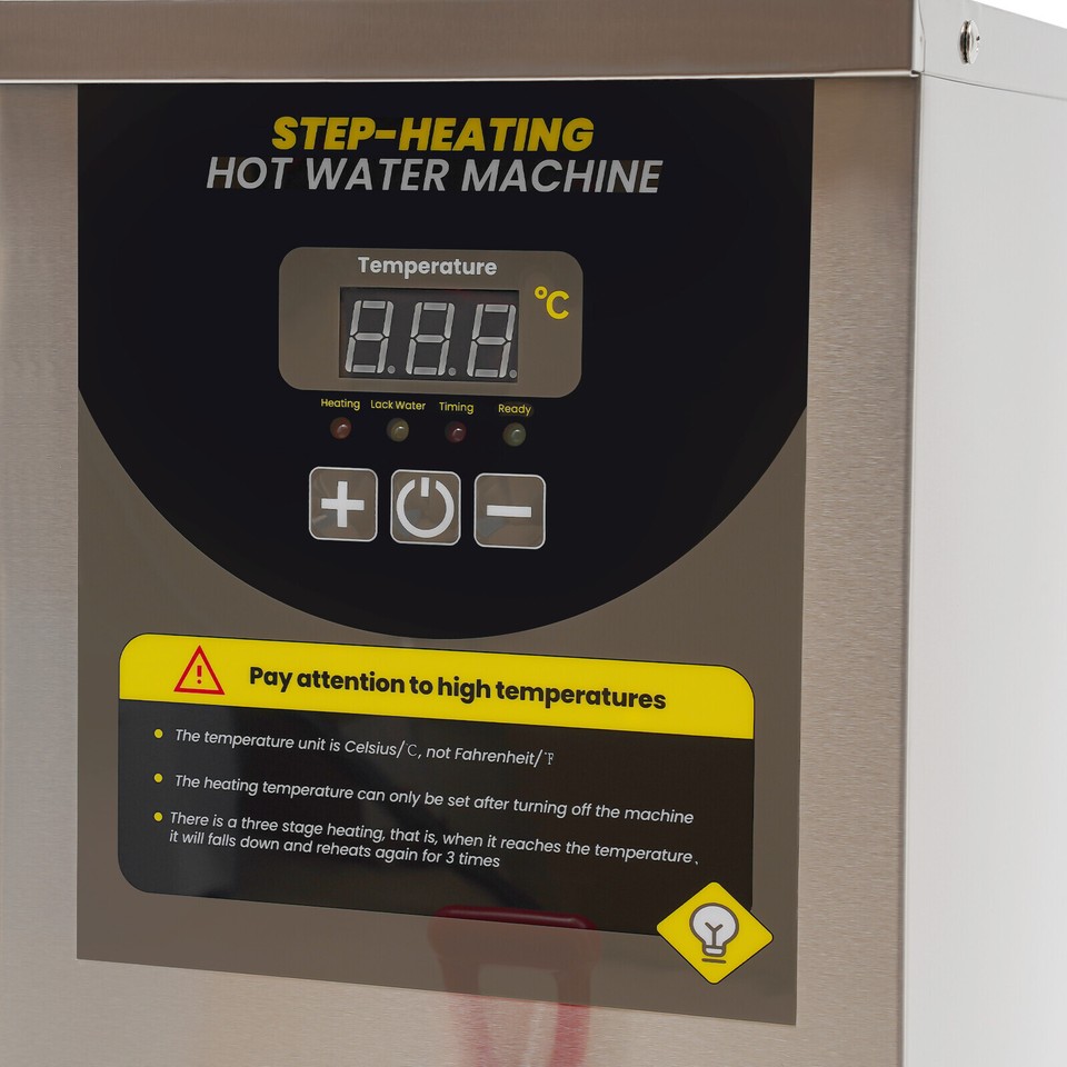 Silver Step-Heating Commercial Electric Hot Water Dispenser Water ...