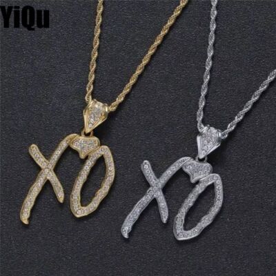 Iced Hip Hop Rapper XO Pendant The Weeknd Nav XO Chain Pendant 60CM | eBay UK