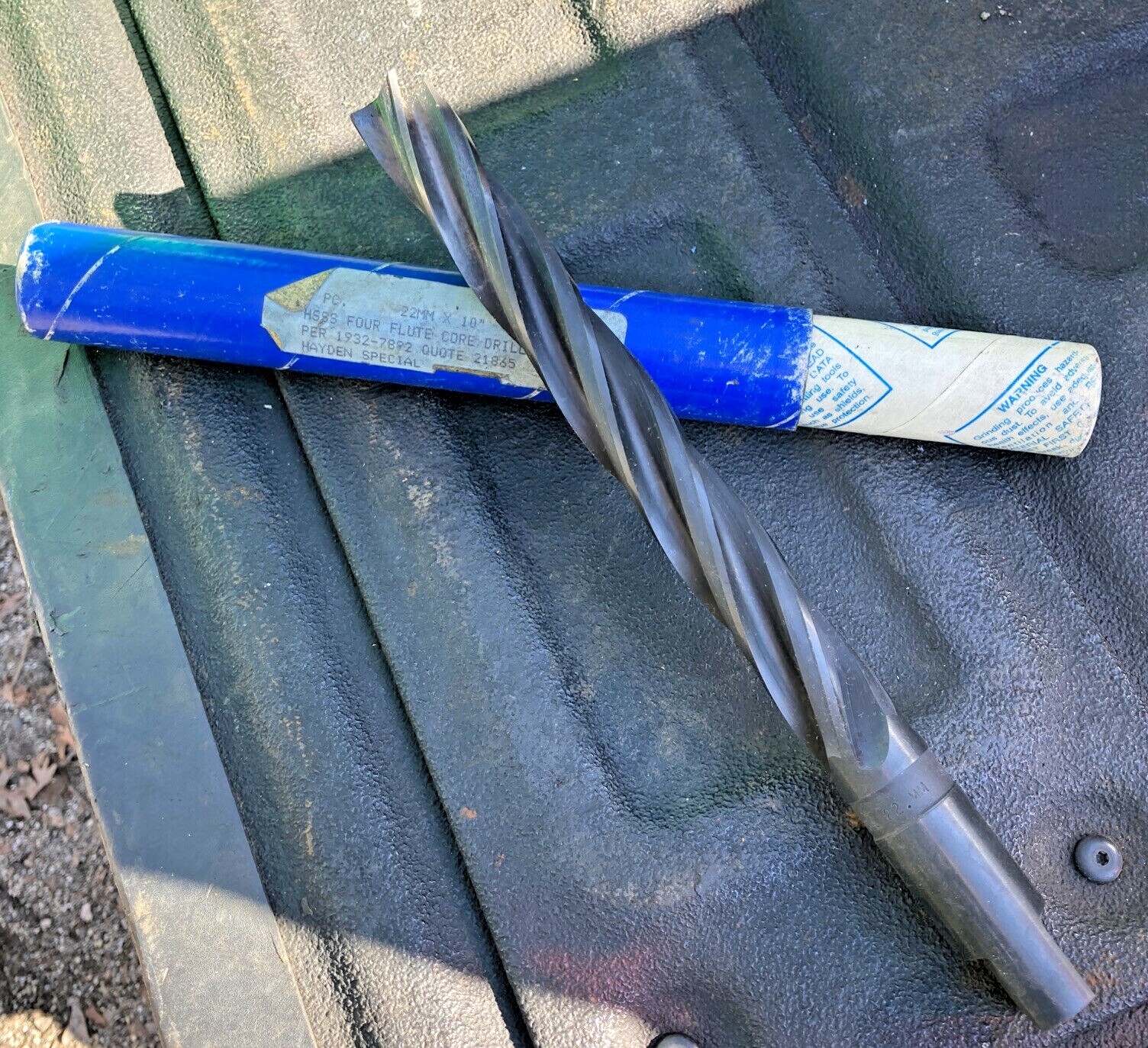 Hayden 22mm 4fl Core Drill Black Oxide M2 HS Machinist Tool Drill Bit ...