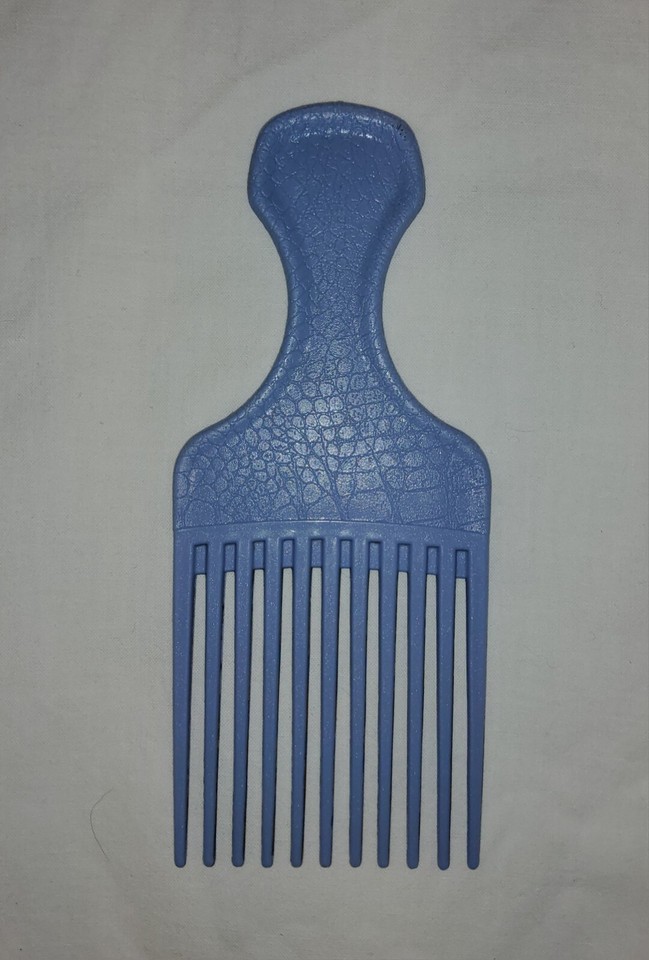Vtg Blue Goody Comb Hair Pick Lift, Crocodile Texture, Retro Hair Care ...