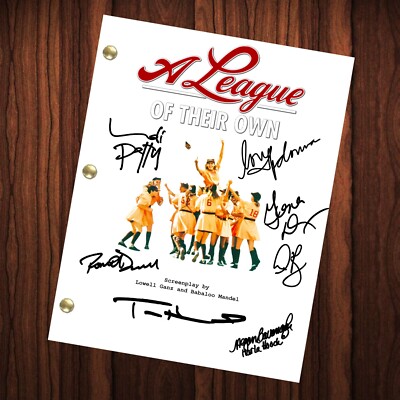 A League of Their Own Movie Signed Autographed Reprint Script Full ...