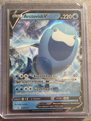 Arctovish v Holo Ultra Rare SWSH07 Evolving Skies Pokemon TCG 048/203 ...
