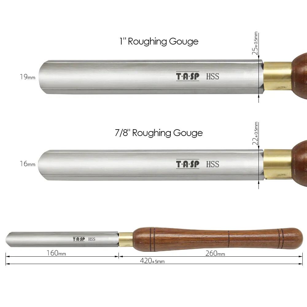 Wood Lathe Turning Bowl Gouge High Speed Steel Working Spindle Roughing ...