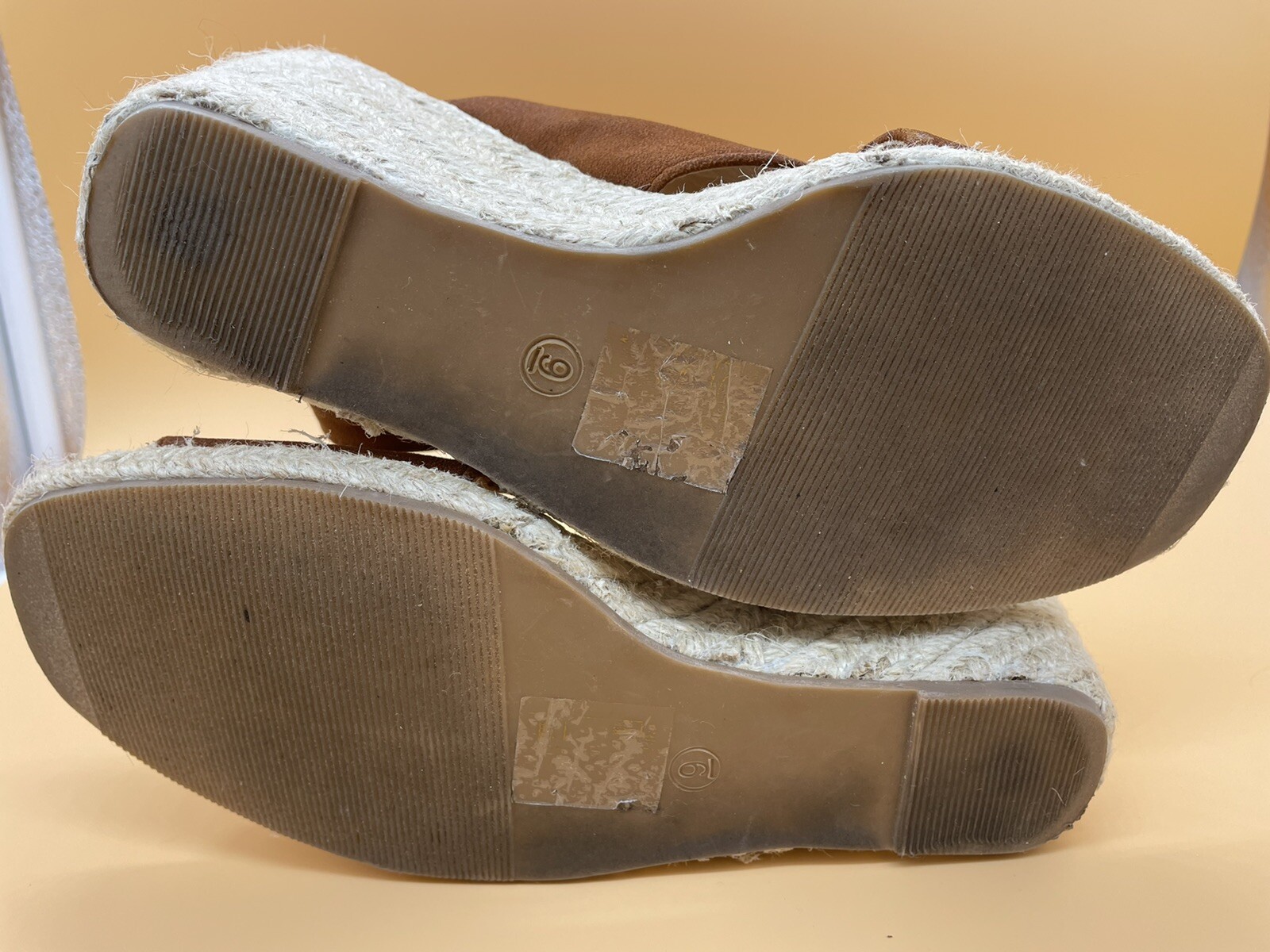 So Me Sandy Espadrille Wedge Suede Tan - Gem