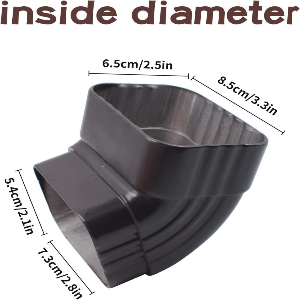 Aluminum Gutter Elbows Mutmorningal Alloy Rain Downspout Elbow Rain ...
