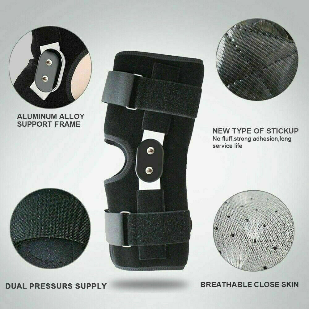 New Dual Hinged Knee Guard Arthritis Support Brace Strap Wrap Support ...