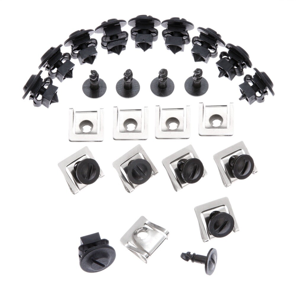 10x Clips Dowel Pins Speed Nuts Rivets Fit for Passat B5 2005 2004 03 ...
