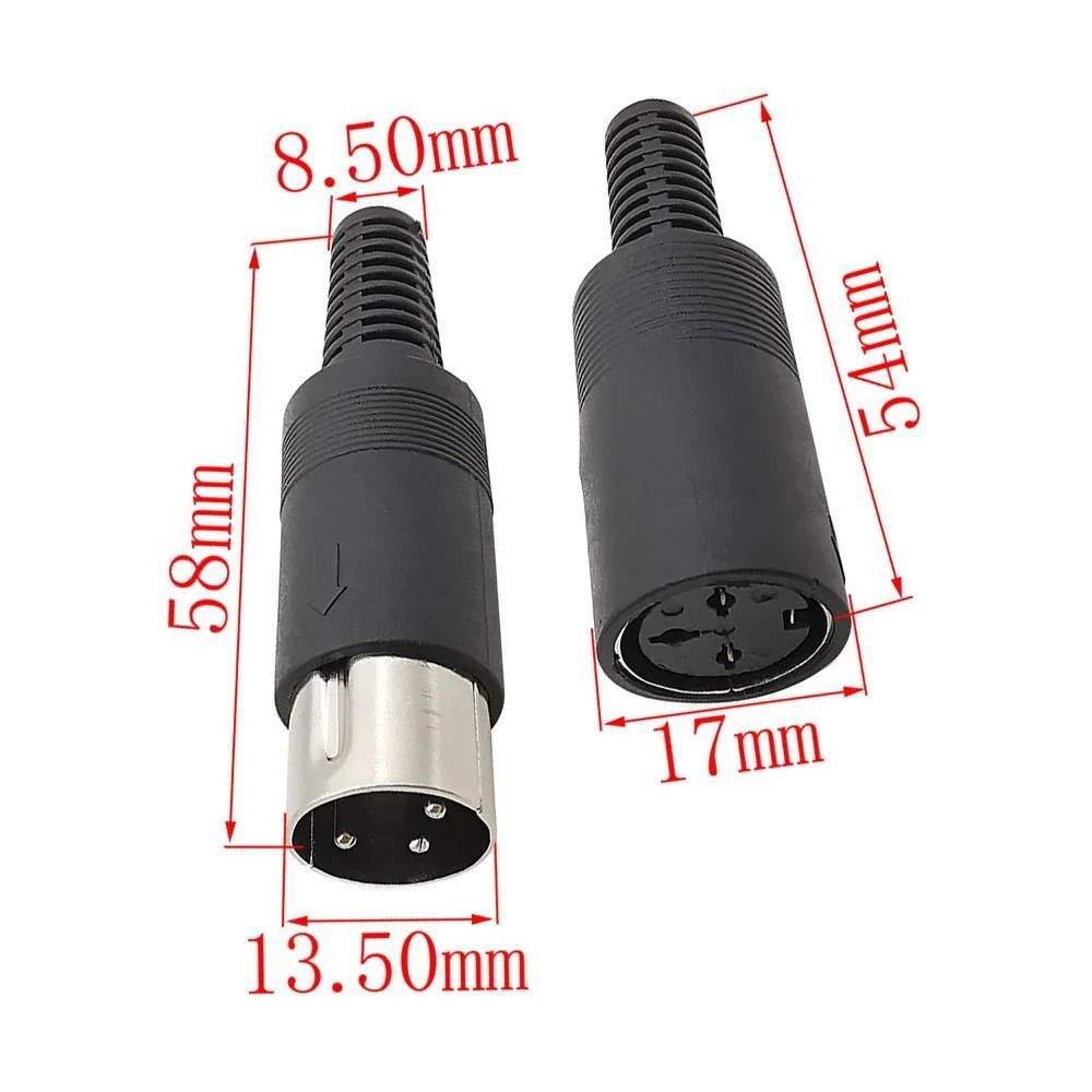 3pin 4pin 5pin 6pin 7pin 8 Pin Audio AV Connector Adapter DIN Connector ...