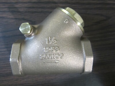1-1/2'' Kitz # 22 ( AKYR ) Bronze Swing Check Valve New Threaded End ...