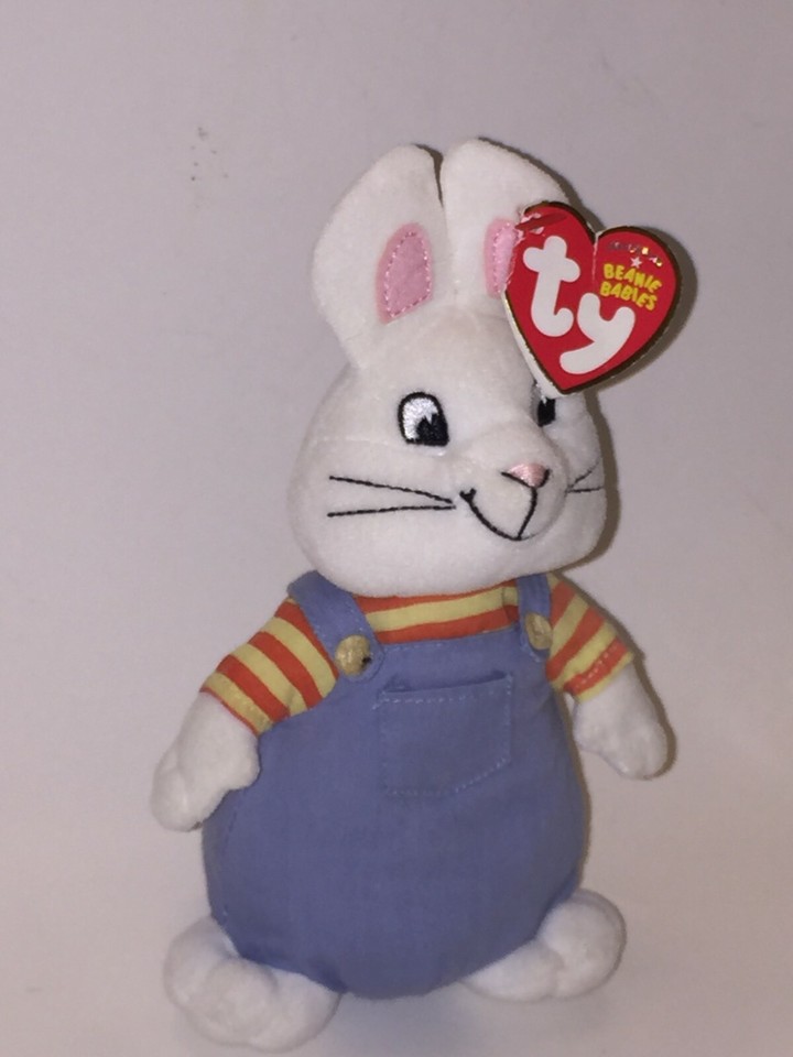 TY Beanie Baby “Max” the Rabbit - Nickelodeon’s TV Show Max & Ruby (7 ...